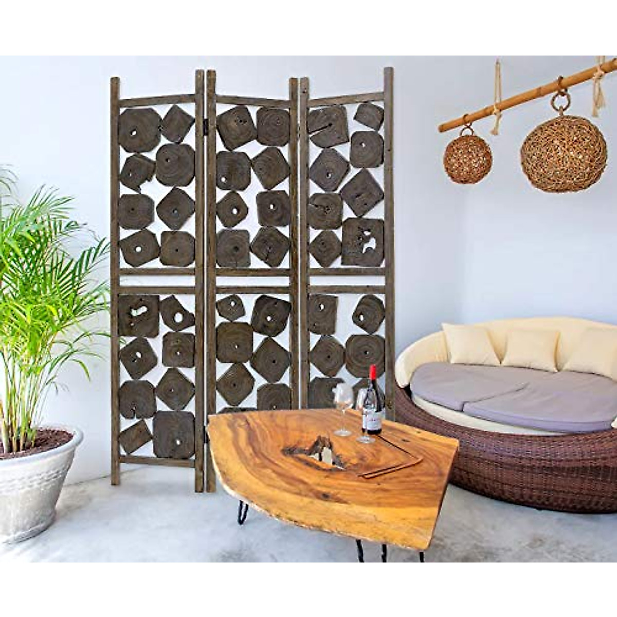 Screen Gems Glenbrook Screen Room Divider, one Size, Grey