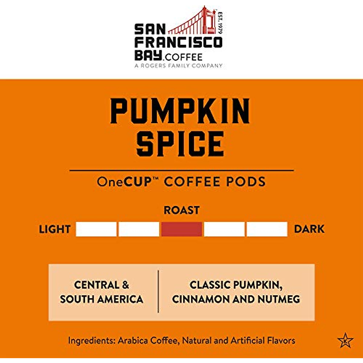 San Francisco Bay Compostable Coffee Pods - Pumpkin Spice (80 Ct) K Cup Compatible including Keurig 2.0, Flavored, Medium Roast