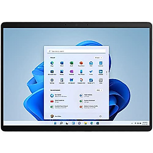 Microsoft Surface Pro X, 13" PixelSense Touchscreen Display, SQ1, 8GB Memory, 256GB Solid State Drive, Qualcomm Adreno 685 GPU, Windows 10 Pro, E8A-00001, Platinum (Renewed)