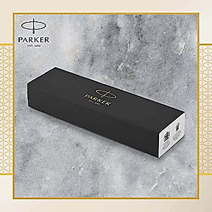PARKER IM Rollerball Pen, Premium Warm Silver with Fine Point Black Ink Refill (1931686)