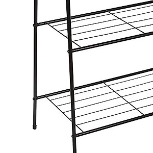Organize It All Garment Rack with 2 Tier Shelving, Assembled Dimensions: 23. 7” x 14. 09” x 59. 06, Multi-Functional, Great for Storing Shoes, Space Saving, Freestanding,