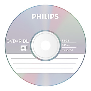 Philips 10x DVD+R DL, 8.5GB/240min, 8X, DR8S8B10F_00