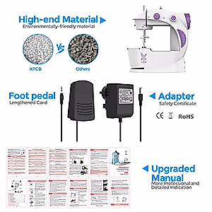 Varmax Sewing Machine with Extension Table Electric Sewing Machine for Beginners