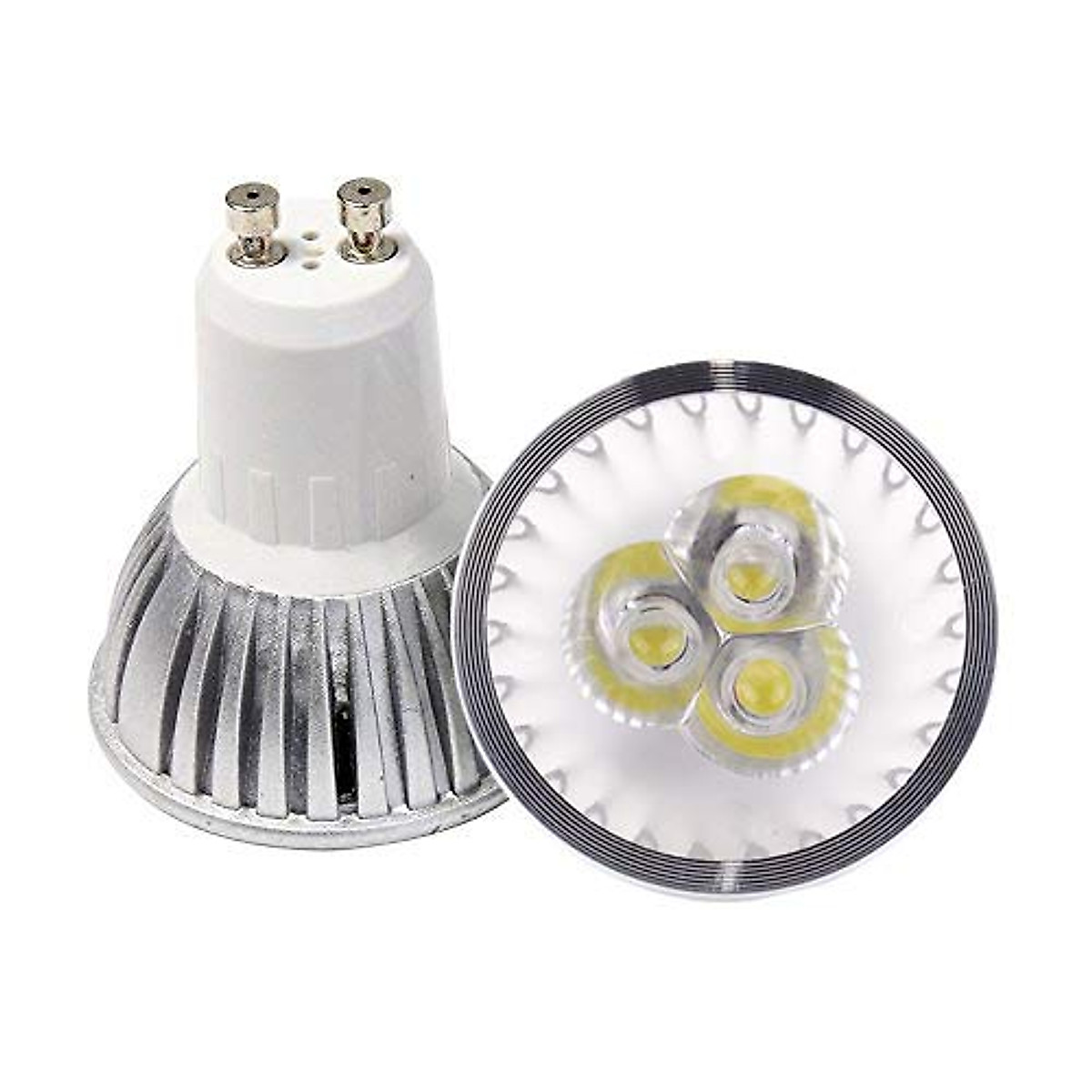 MODOAO 3W GU10 LED Bulbs, Dimmable Spot Light Bulb,Recessed Lighting,110 Volts 30 Degree Beam Angle, 30W Halogen Bulbs Equivalent,300LM,6000K Cool White 6 Pack