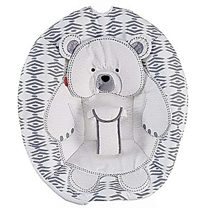 Replacement Pad for Fisher-Price See and Soothe Deluxe Bouncer - GDP73 ~ Gray Black Tan Colors ~ Bear Design