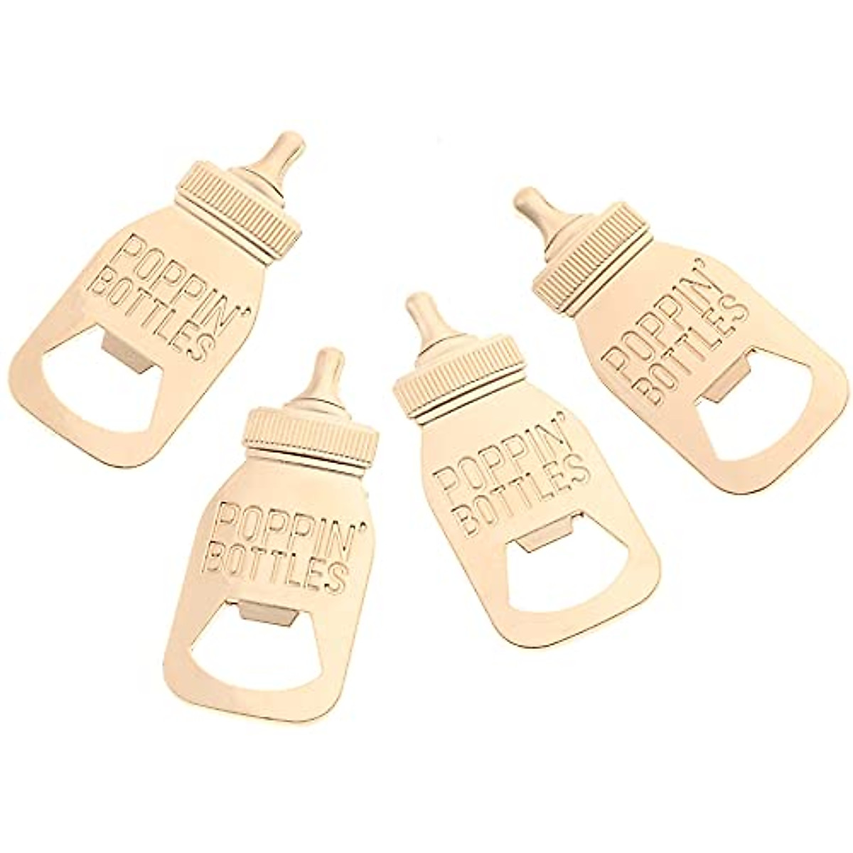 30 Pack Baby Shower and Gender Reveal Bottle Openers Party Favors Souvenirs for Guests with Gift Boxes for Boy and Girl Newborn (White - Baby Bottle, 30)