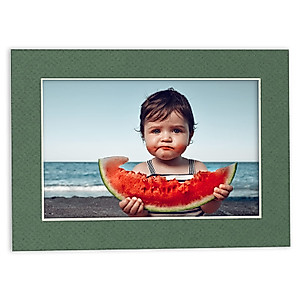 22x28 Mat Bevel Cut for 19x25 Photos - Acid Free Hunter Green Precut Matboard - For Pictures, Photos, Framing - 4-ply Thickness