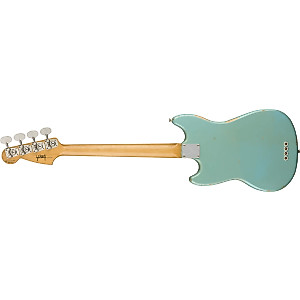 Fender JMJ Road Worn Mustang Bass, Faded Daphne Blue, Rosewood Fingerboard