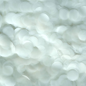 Dissolving Water Soluble Rice Paper Confetti White Wedding Confetti 20000 Pieces 150 Gram 2CM Biodegradable Circle for Send Off Outdoor Beach Reception Ceremony Celebration Classic Modern Decoration