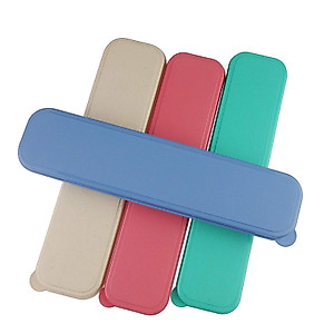 Zelerdo 4 Pack Portable Travel Tableware Storage Box Case for Cutlery Kit (Blue Green Beige Pink)