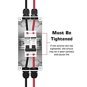 DIHOOL 15 Amp Circuit Breaker Box Cover, DC Disconnect Solar Panel Switch