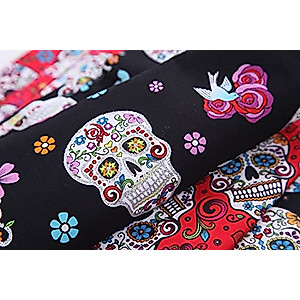 NC 3Pcs Halloween Printed Fabric Patchwork Halloween Theme Sewing Fabric Quilting Fabric Fat Quarters Fabric Scraps Sewing Fabric Fabric Bundles DIY Craft Party Supplies