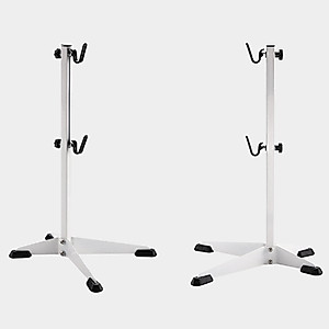 kowaku Bicycle Repair Stand Bikes Work Stand Parking Stand Anti Slid Multifunctional Bike Floor Rack Height Adjustment for Apartment, Basement, White