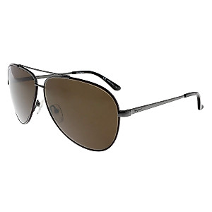 Salvatore Ferragamo Aviator Sunglasses SF131S 067 Gunmetal/Cocoa 60mm 131