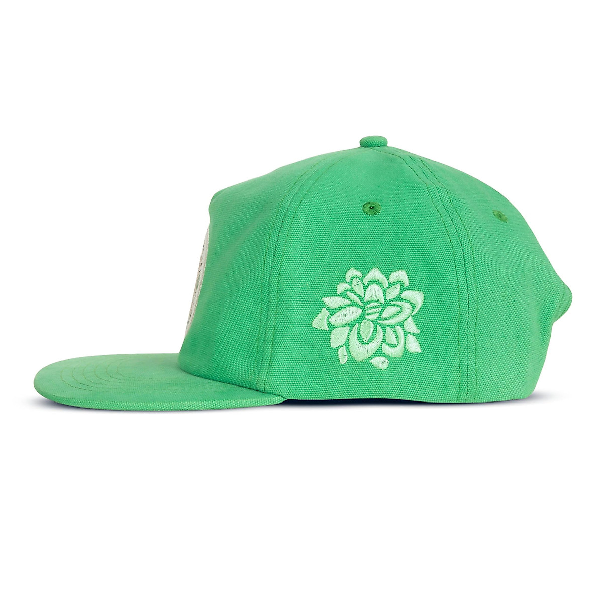 Sendero Provisions Co. Reach for The Sky Hat Green Unstructured 5-Panel Unisex Brushed Canvas Screen Printed Felt Patch Pop-Up Mesh Snapback Hat