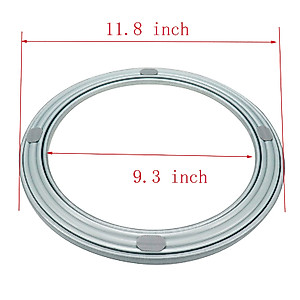 Geesatis Lazy Susan Accessories 11.8 inch / 300 mm Stainless Steel Rotating Turntable Bearing Round Smooth Swivel Plate Heavy Loads No Noice for Kitchen Dining Table
