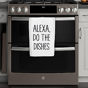 WCGXKO Funny Kitchen Towel Alexa Do The Dishes Housewarming Gift Hostess Gift (Do The Dishes Alexa)