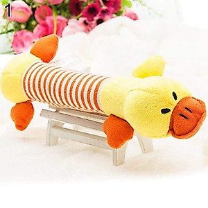 WYKsoku Pet Toys, Elephant Pig Duck Squeaky Squeaker Plush Chew Play Souud Toy for Pet Puppy Dog - Elephant