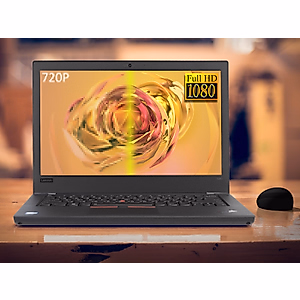 Lenovo ThinkPad T480 14” FHD Business Laptop Intel Core i5-8350U 1.7GHz, 16GB RAM, 512GB SSD, Windows 10 Pro 64Bit,HDMI,CAM,Webcam,SD Card Reader(Renewed)
