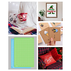 Gwybkq Cutting Mat for Cricut Joy Xtra 12x8.5in 6 Pack Variety Adhesive (Standard & Light Grip) Reusable Craft Cutting Mats Sticky Accessories Replacement for Cricut Maker & Explore