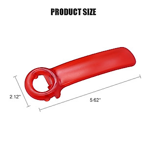 1 Pack Red Jar-key Jar Opener The Original Easy Use by Anyone (Transparent)