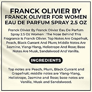 Franck Olivier By Franck Olivier For Women. Eau De Parfum Spray 2.5 Oz