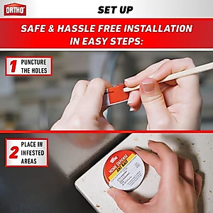 Ant Traps Indoor by ORTHO Home Defense 10pk- Metallic & Adhesive Ant Killer Indoor & Ant Killer Outdoor - Ant Trap & Ant Bait Traps Indoor Ant Killer - Ant Traps Outdoor,Ant Bait Outdoor