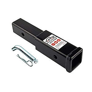 TOPTOW Hitch Extender, Fits for 2 inch Receiver, 7 inch Extension Length, with 5/8 inch Hitch Pin