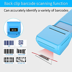symcode POS Receipt Printer 58mm Thermal Receipt Printer Bluetooth Handheld POS Machine Receipt Printer,Mobile POS Portable Back Clip Receipt Printer for Sales Retail Print