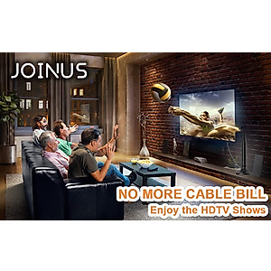 TV Antenna, 2023 Newest HDTV Indoor Digital TV Antenna 300 Miles Range with Amplifier Signal Booster 4K HD Free Local Channels Support All Television - 10ft High Performance Coax Cable