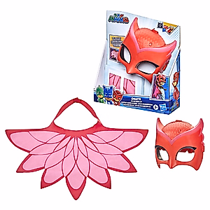 PJ Masks Owlette Deluxe Mask Set, Preschool Superhero Dress-Up Toy with Light-up Mask and Owl Wings Accessory for Kids Ages 3 and Up