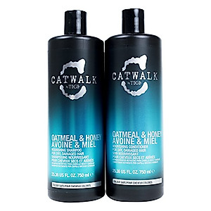 TIGI Catwalk Shampoo and Conditioner, Oatmeal & Honey, 25.36 Oz With Pumps