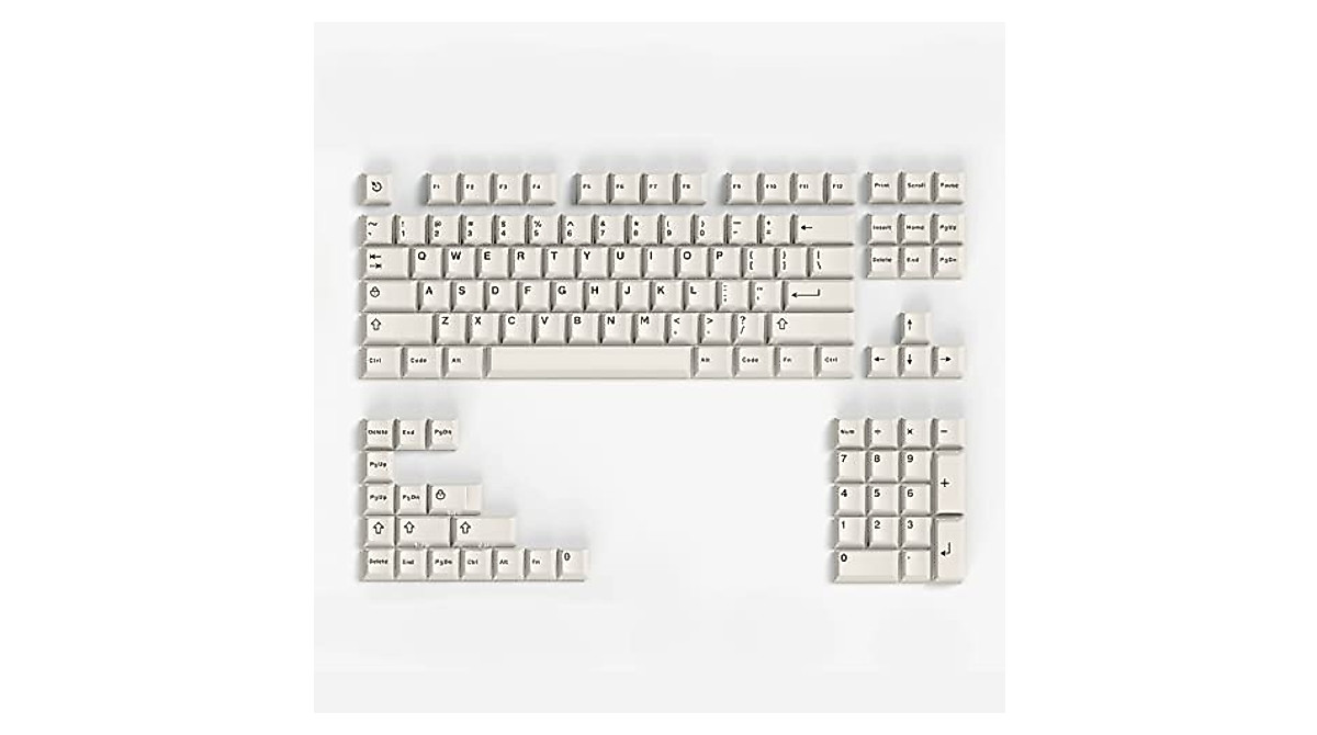 Bow Keycaps 125-Key Cherry Profile Doubleshot for Gaming Keyboard