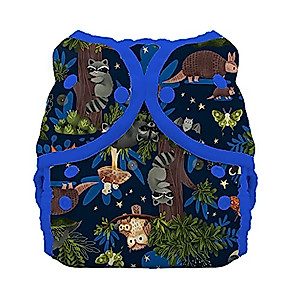 Thirsties Duo Wrap Reusable Cloth Diaper Cover, Snap Closure, Nightlife Size One (6-18 lbs)