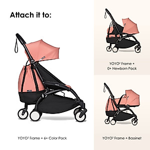 BABYZEN YOYO Bag, Ginger - Provides Additional, Sturdy Storage on the YOYO2 Stroller - Includes Wheel Base & Hooks