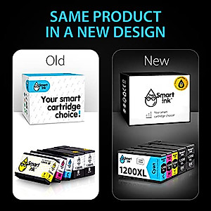 Smart Ink Compatible Ink Cartridge Replacement for Canon 1200 XL PGI 1200XL to use with MB2720 MB2020 MB2320 MB2120 Printers (2BK & C/M/Y 5 Pack Combo)
