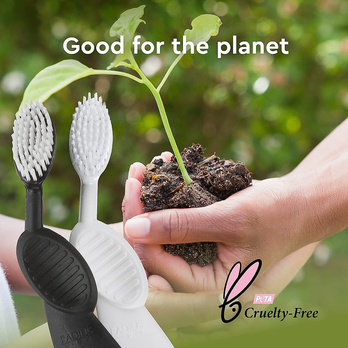 RADIUS Flex Brush with Soft Bristles Toothbrush BPA Free & ADA Accepted Designed to Improve Gum Health & Reduce Issues - Right Hand - Assorted - Pack of 6