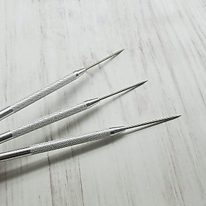BTYONON 3 Pcs Clay Needle Tools Ceramic Detail Tools Sculpture Needle Detail Tools for Clay Pottery Sculpting