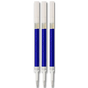 Pentel EnerGel Liquid Gel Ink Pens 0.7 mm - Pack of 5 Blue Deluxe RTX Energel Pens with 3 Refills