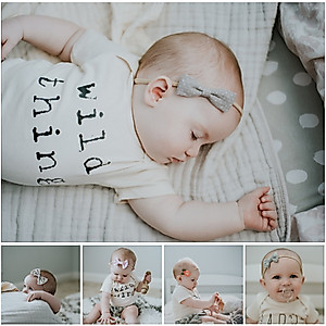 MiiYoung Baby Girl Headbands and Bows, Newborn Infant Toddler Hair Accessories