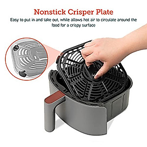 COSORI Air Fryer 4 Qt, 7 Cooking Functions Airfryer, 150+ Recipes on Free App, 97% less fat Freidora de Aire, Dishwasher-safe, Designed for 1-3 People, Lite 4.0-Quart, Smart, Truffle Gray