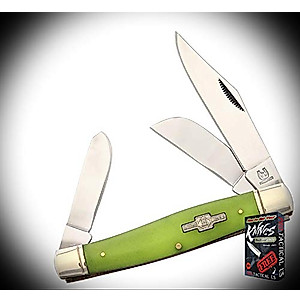 New Rough Rider Moon Glow in The Dark Handle Large Stockman Folding Blade ProTactical Elite Knife 1069RT