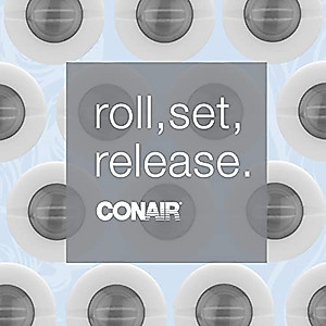Conair Instant Heat Travel 1.5-Inch Hot Rollers, White, Set of 5