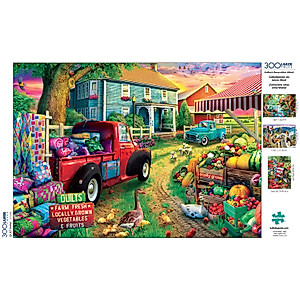 Buffalo Games - Quilt Farm - 300 Large Piece Jigsaw Puzzle