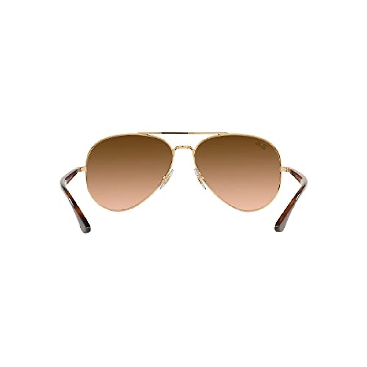 Ray-Ban RB3675 Aviator Sunglasses, Gold/Pink Gradient Brown, 58 mm