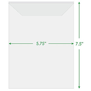 LINKYO Stamp and Die Storage Pockets, Set of 100, 5.75 inches by 7.5 inches