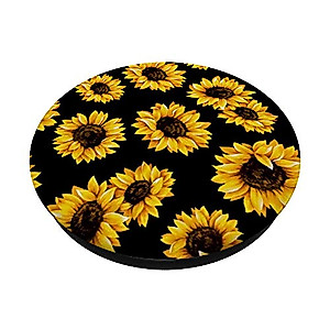 Sunflowers Yellow Pattern Phone Popper PopSockets Swappable PopGrip