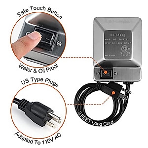 Apromise Rotisserie Motor - Powerful Electric Rotisserie Spit Motor 110 Volts 4 Watts | Stainless Steel Rotisserie Motor Can Hold Up to 30 Pounds - Silver