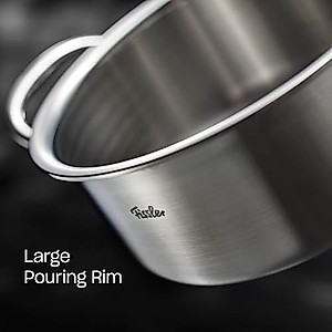 Fissler M5 Pro-Ply 5-ply Stainless Steel Stockpot, 6 Quart, with Metal Lid