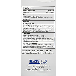 Triple Paste Diaper Rash Cream, Hypoallergenic Medicated Ointment for Babies, 2 oz (Pack of 3)